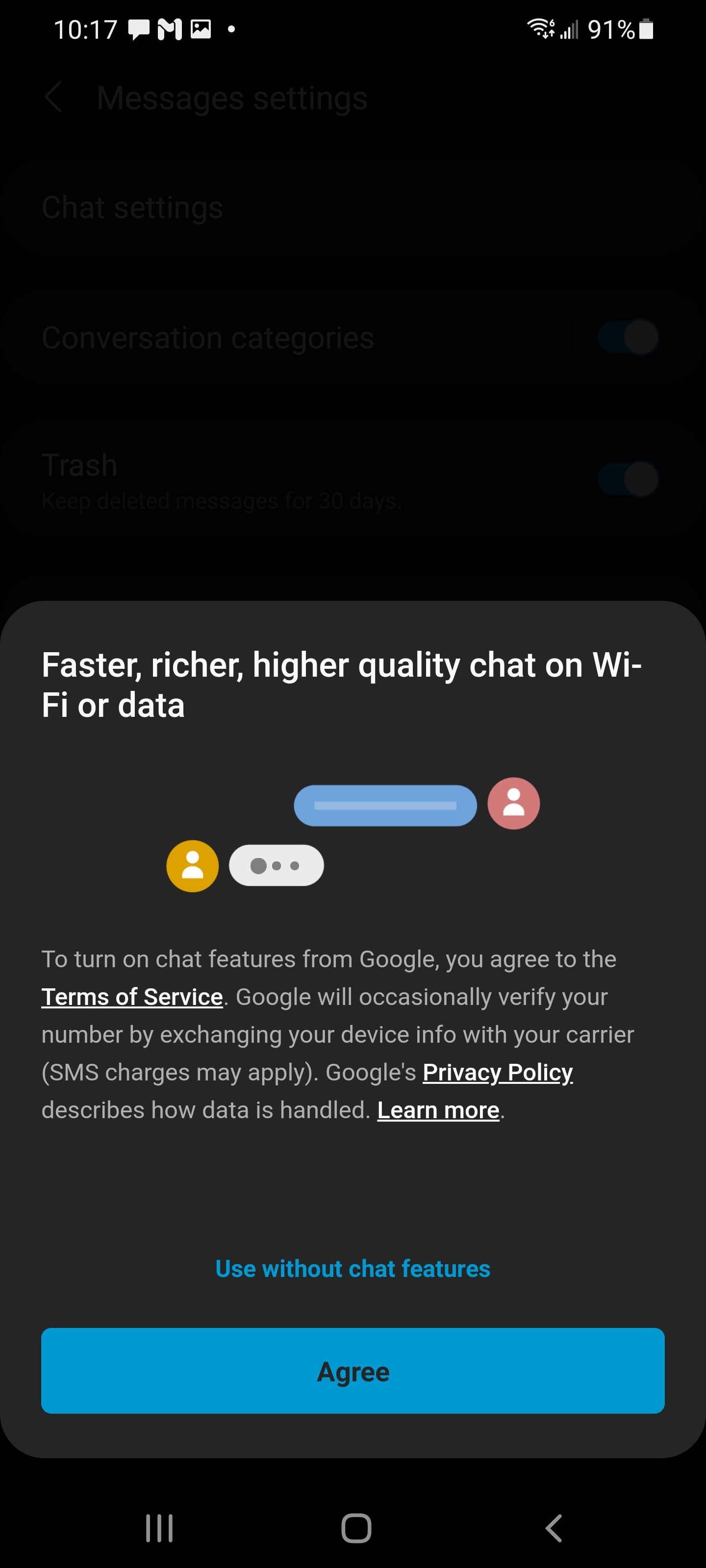 Issue after update: non-stop pop up - faster richer higher quality chat ...