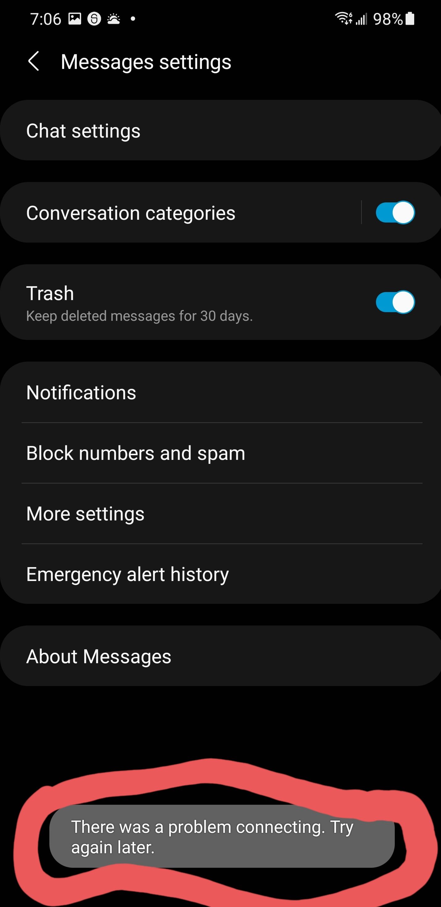 Issue after update: non-stop pop up - faster richer higher quality chat ...
