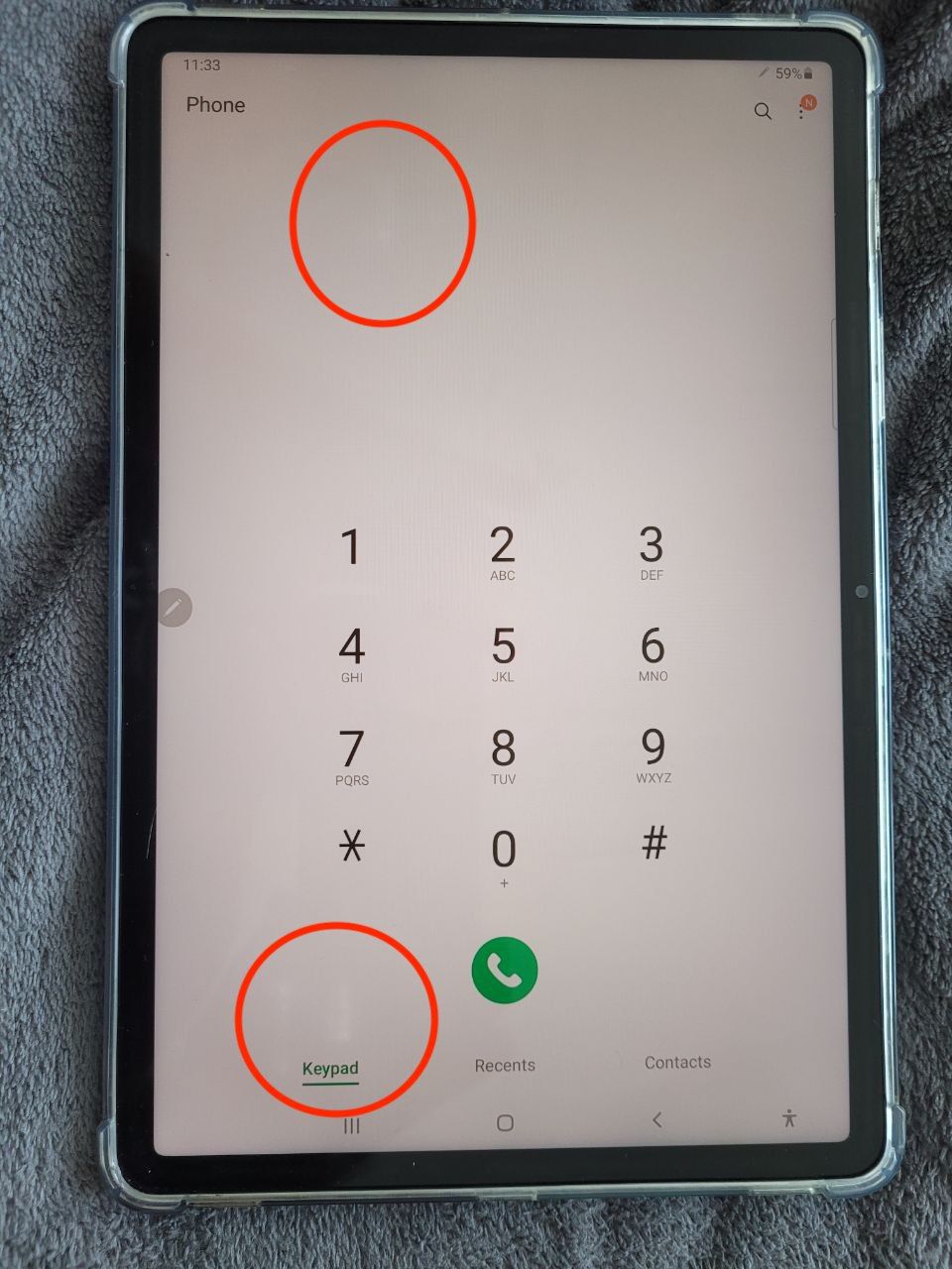 Samsung galaxy tab s7 white spots on screen - Samsung Community
