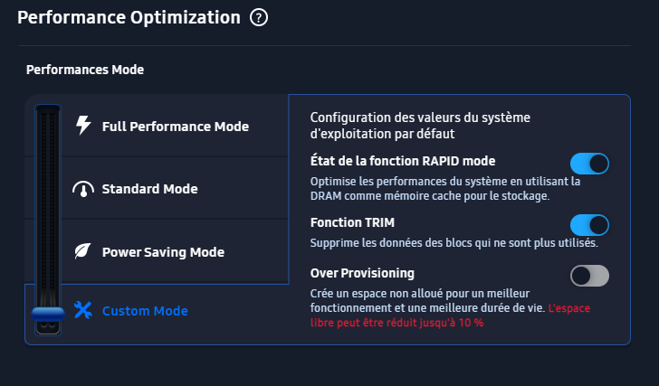 Bug partition Over Provisioning - Samsung Community