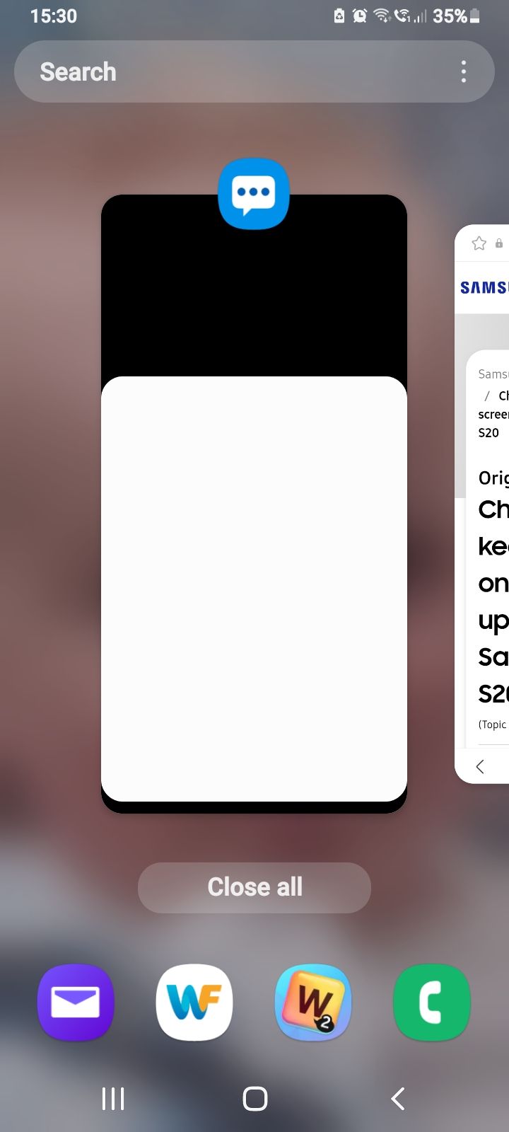 "Messages" app ghost appearing - Samsung Community