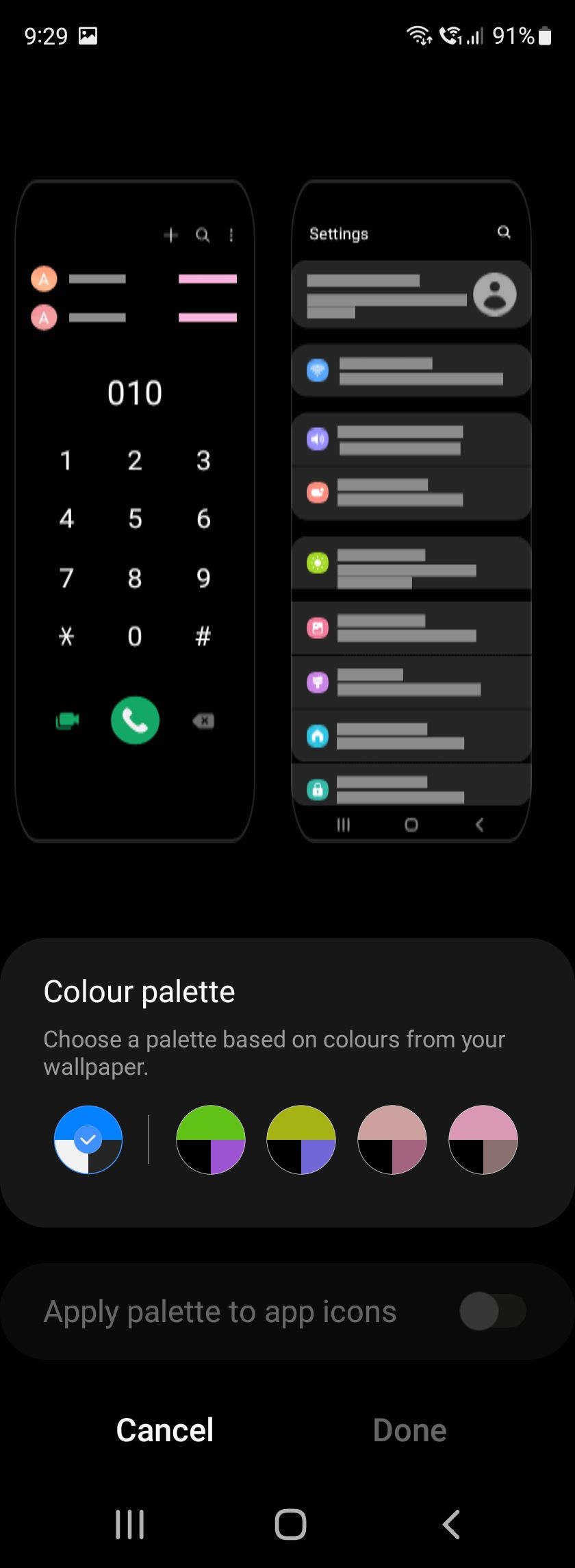 Colour palette - Samsung Community