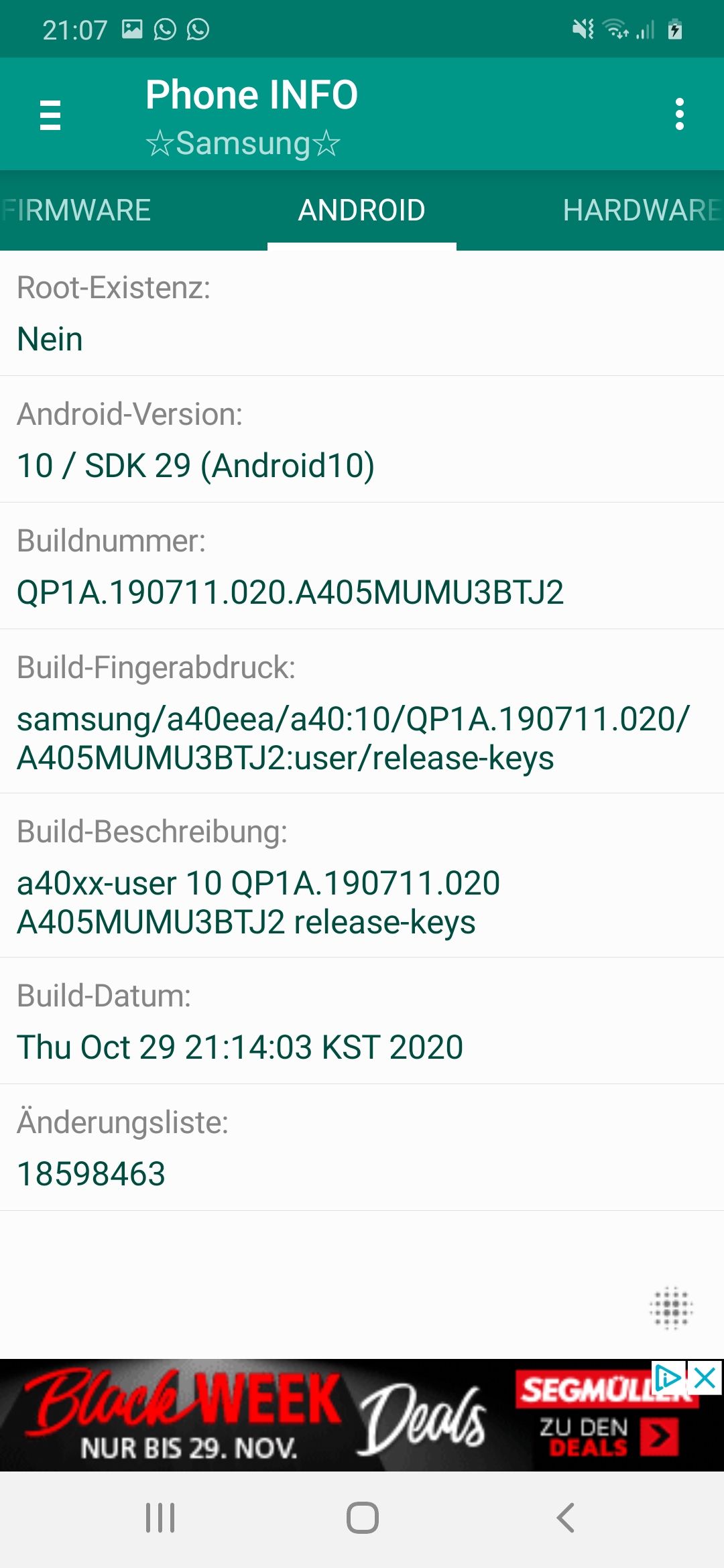 Samsung A40 - Update Fehler- Ihre aktuelle Software-Version wird nicht unterstützt. - Samsung ...