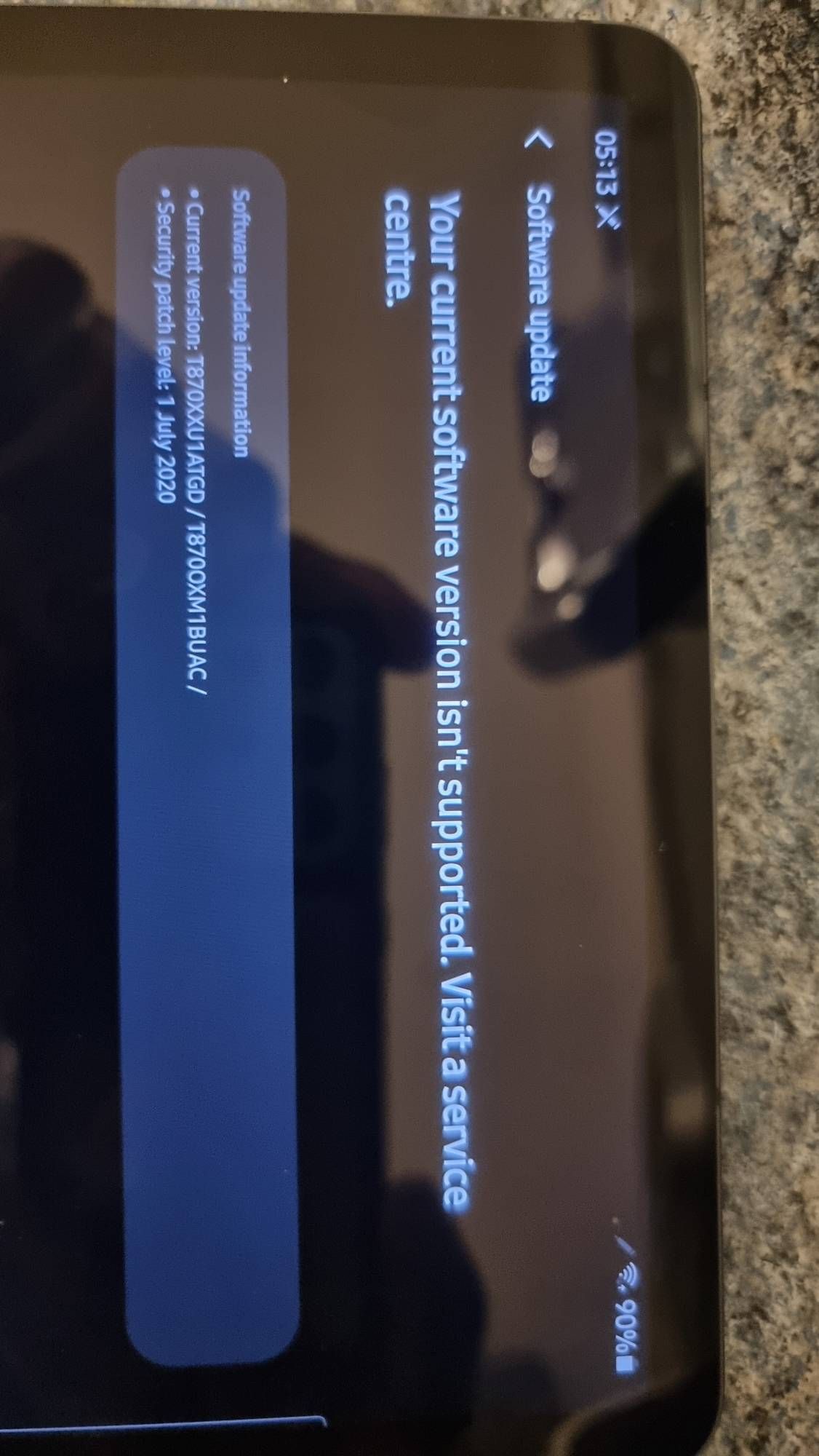 samsung tab s7 wont update - Samsung Community