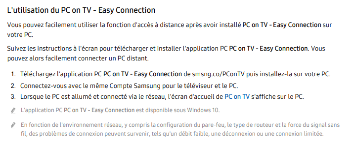 Application Easy connection to screen - Samsung Community
