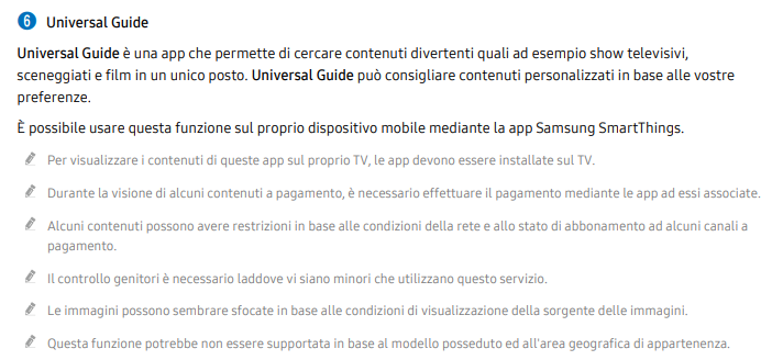 Supporto Universal Guide - Samsung Community