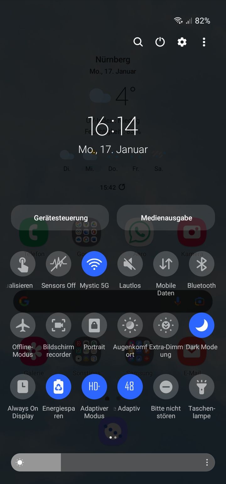 Quickpanel/benachrichtigungsfelder transparent - Samsung Community