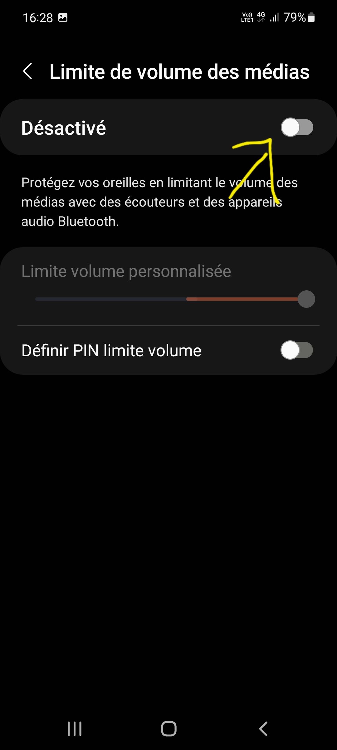 Volume audio trop fort avec écouteurs - Samsung Community